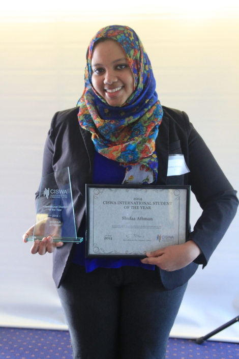 2014 WA International Tertiary Student of the Year – CISWA